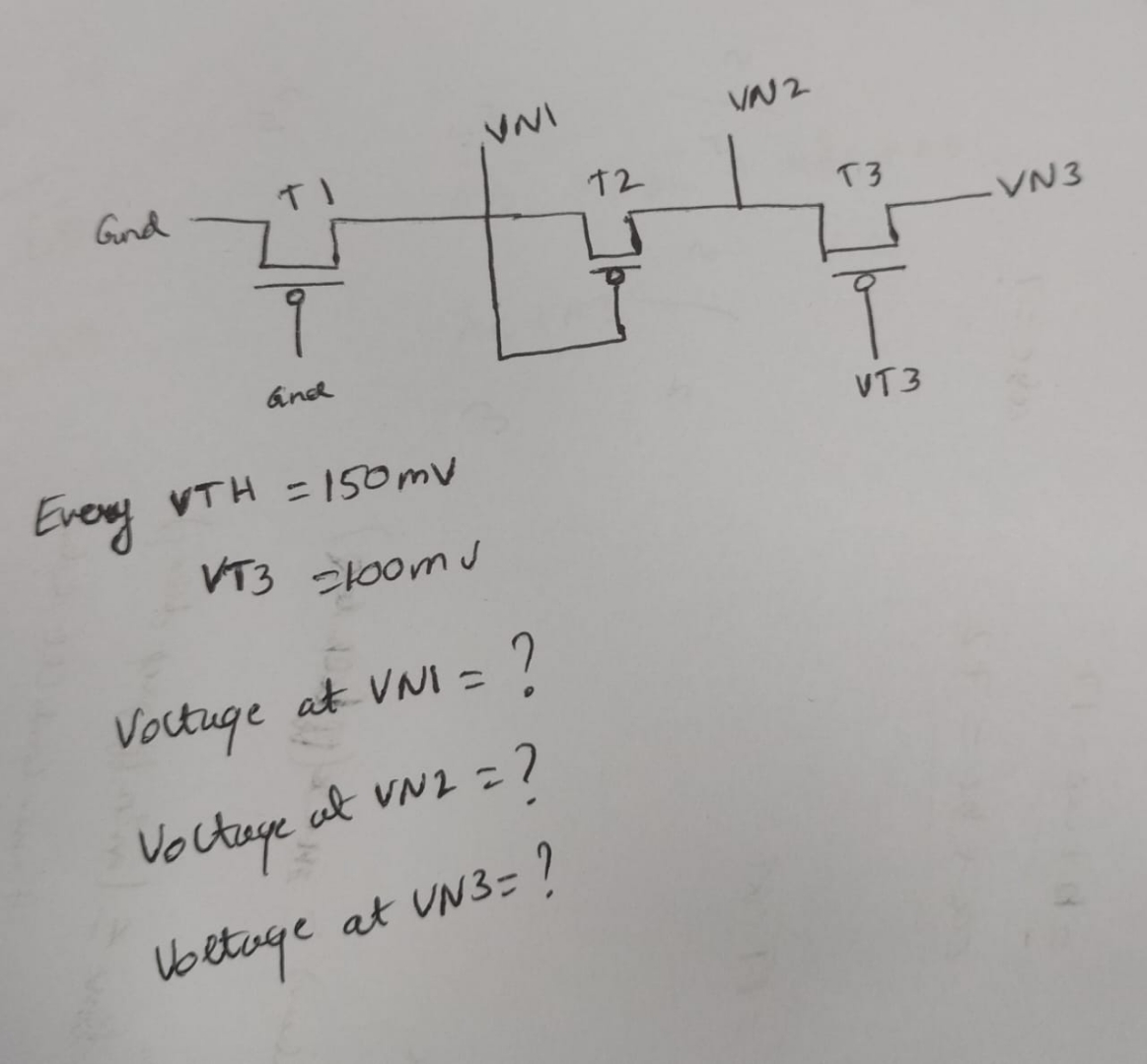 what is the voltage at VN1 , ﻿VN2 ﻿and VN3 | Chegg.com