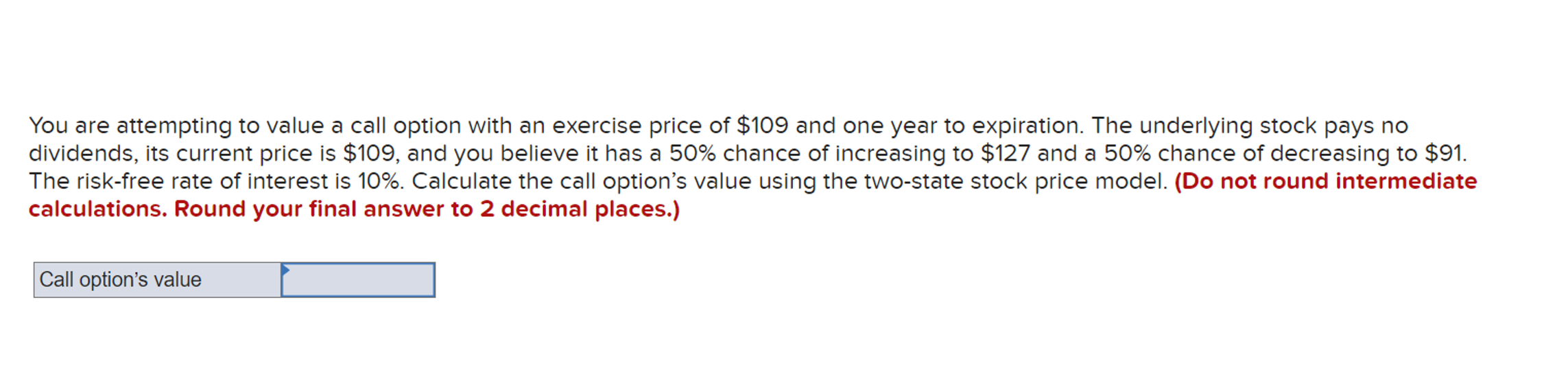 You are attempting to value a call option with an | Chegg.com