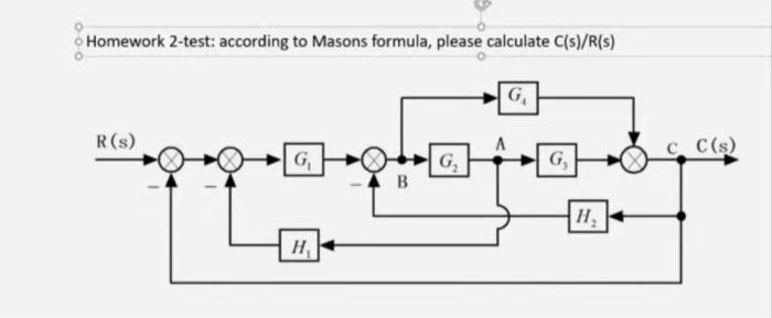 Solved Homework 2-test: according to Masons formula, please | Chegg.com
