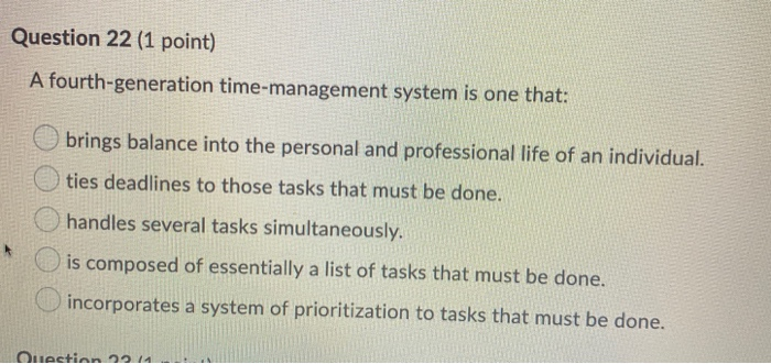 Solved Question 22 (1 point) A fourth-generation | Chegg.com
