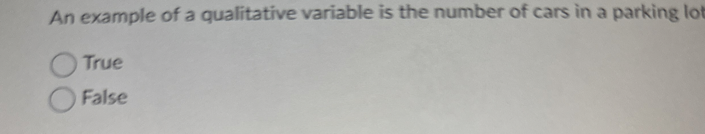 Solved An example of a qualitative variable is the number of | Chegg.com