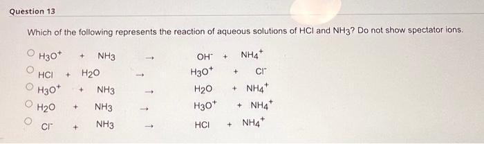 Solved Which of the following represents the reaction of | Chegg.com