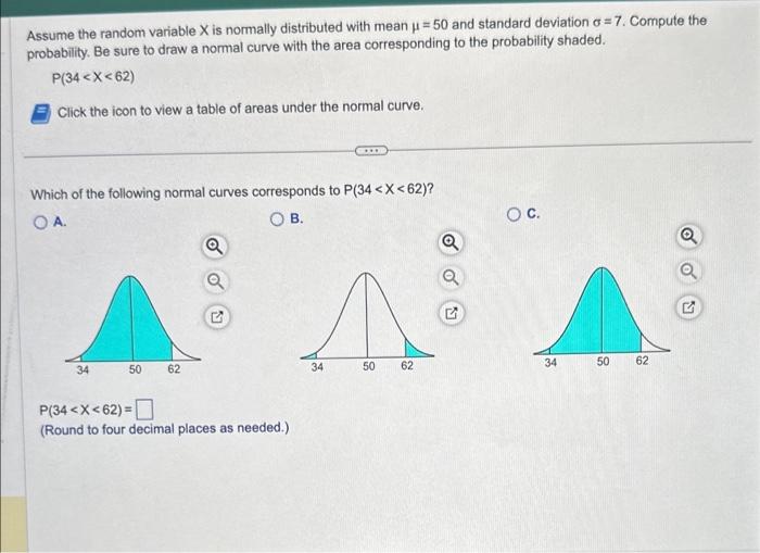 Solved Assume the random variable X is normally distributed | Chegg.com