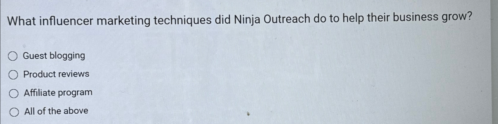 Solved What influencer marketing techniques did Ninja | Chegg.com
