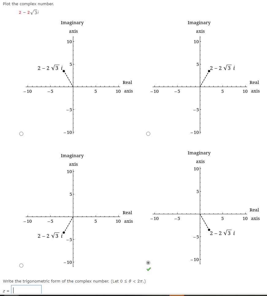 Solved Plot the complex | Chegg.com
