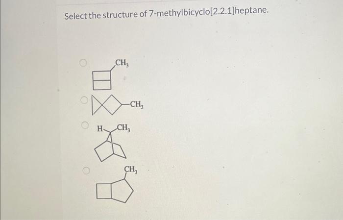 Solved Select the structure of | Chegg.com