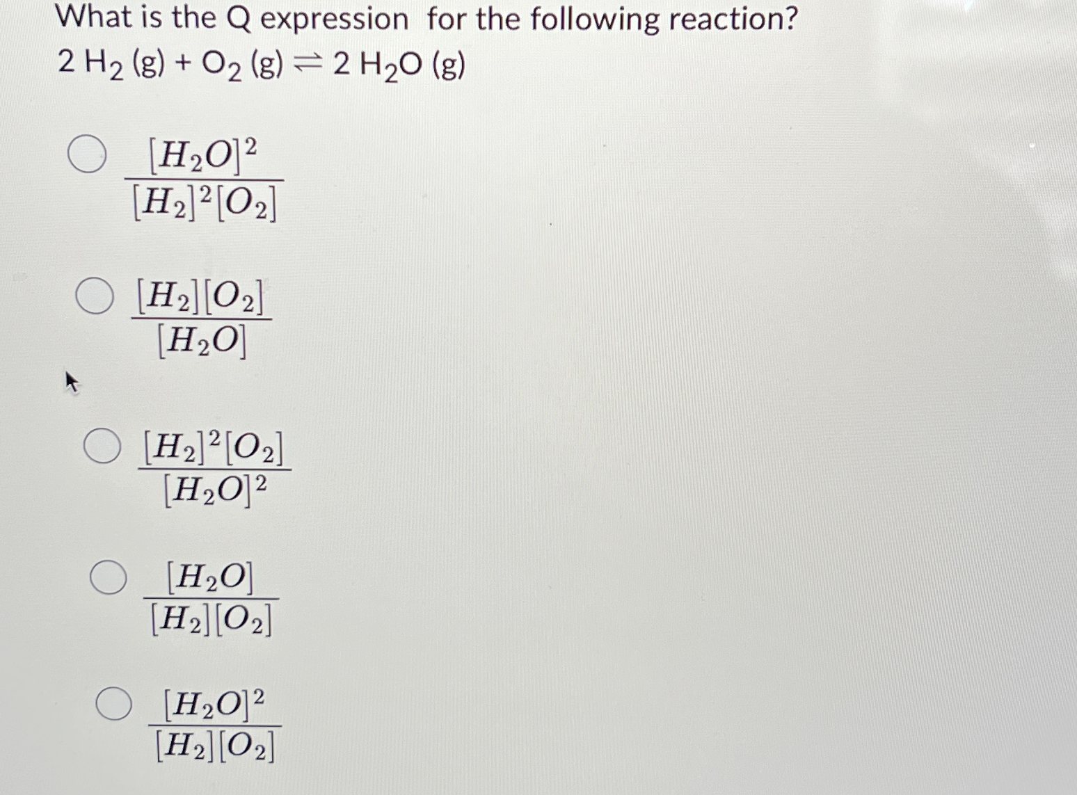 Solved What is the Q ﻿expression for the following | Chegg.com