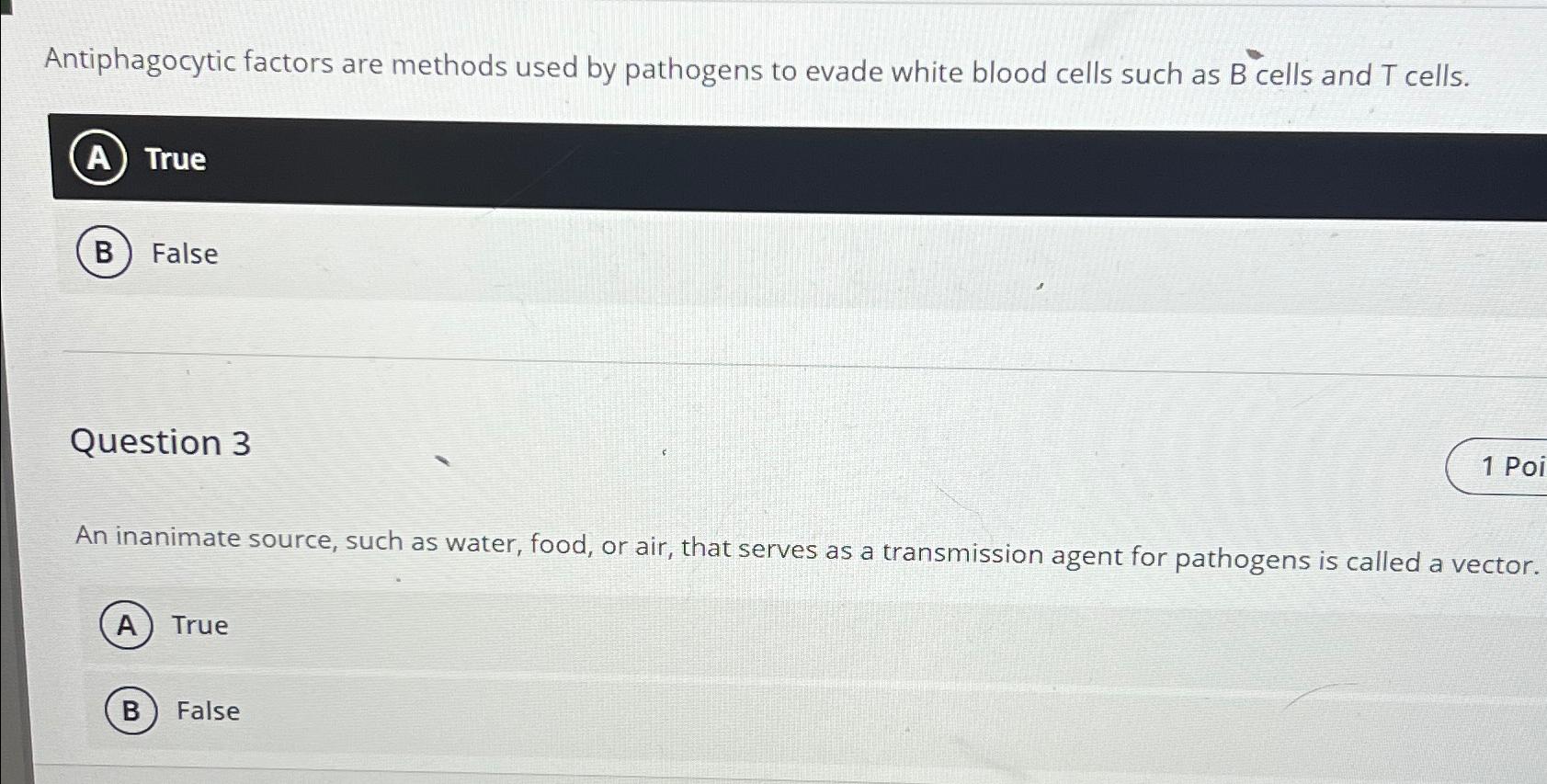 Solved Antiphagocytic factors are methods used by pathogens | Chegg.com