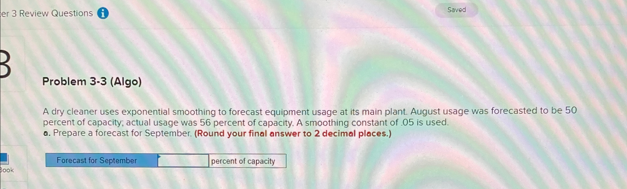 Solved er 3 ﻿Review Questions (i)SavedProblem 3-3 (Algo)A | Chegg.com