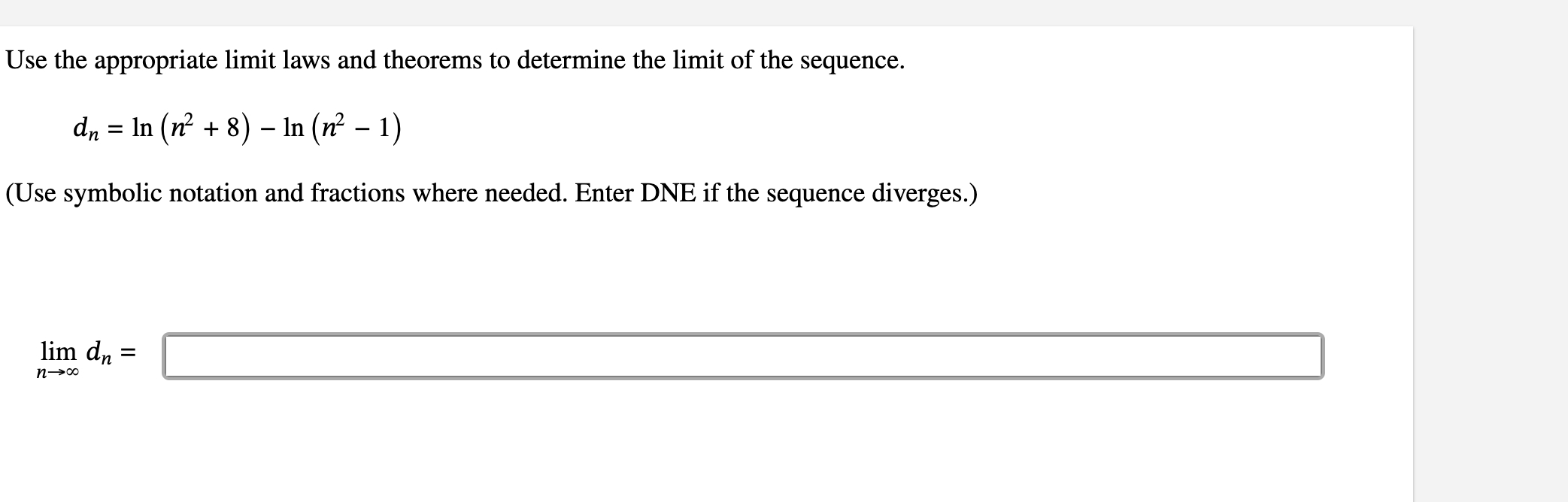 Solved Use the appropriate limit laws and theorems to | Chegg.com