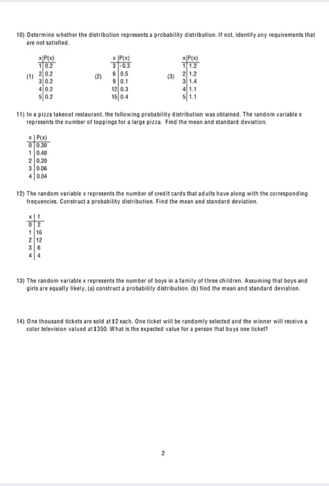 Solved ewor 1 of 2 1) State whether the variable is discrete | Chegg.com