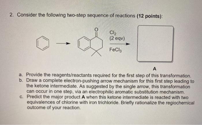 Solved 2. Consider the following two-step sequence of | Chegg.com