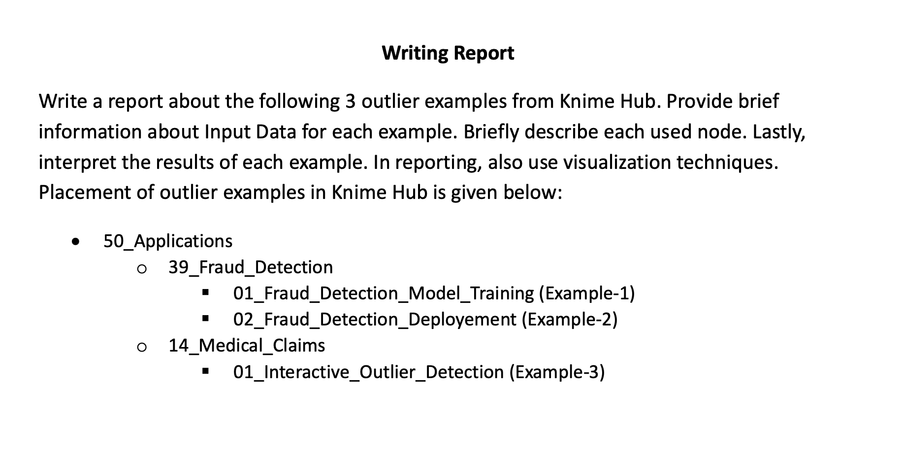 Solved Write a report about the following 3 ﻿outlier | Chegg.com