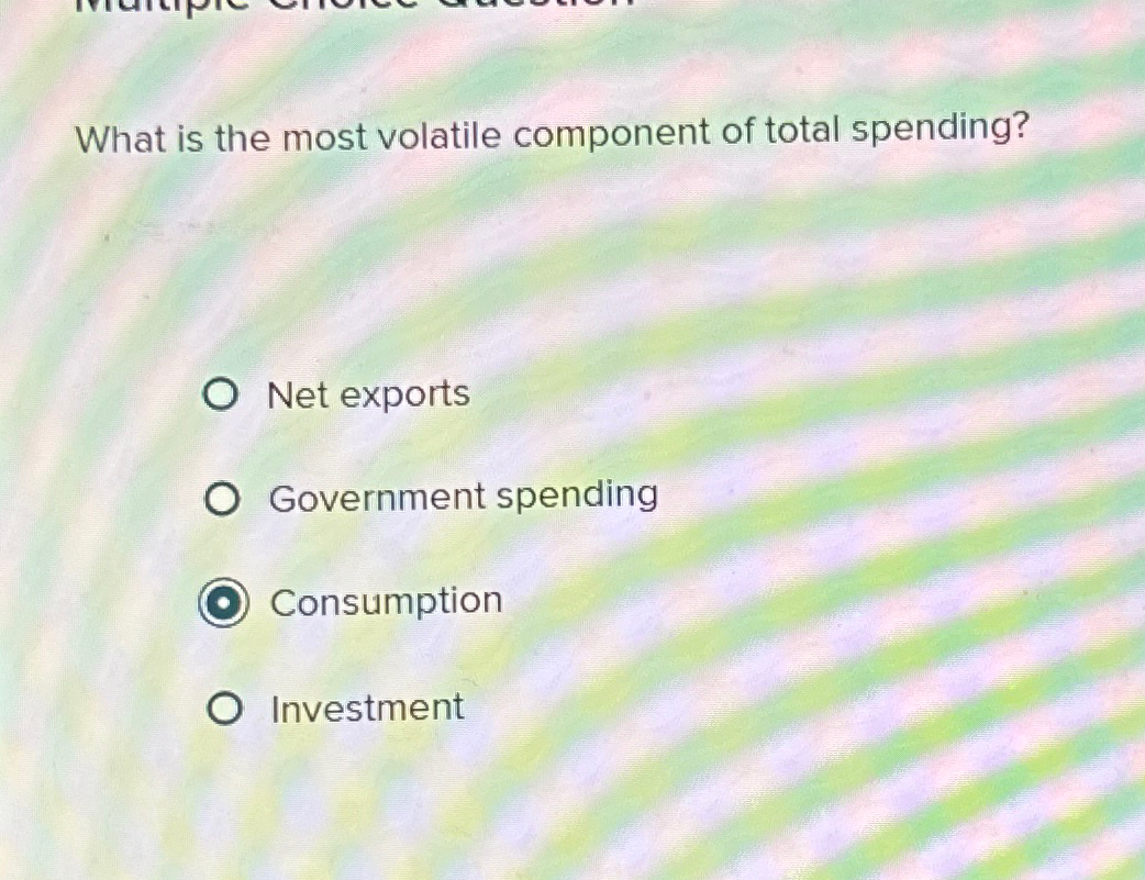 Solved What is the most volatile component of total | Chegg.com