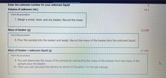 Solved Report - Density and Specific Gravity (2pts) Density | Chegg.com