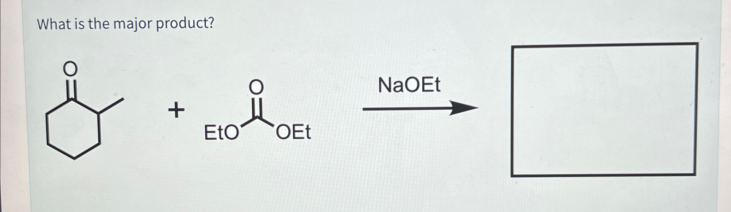 Solved What is the major product?NaOEt | Chegg.com