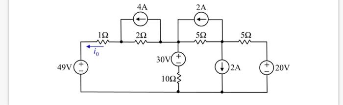 Solved use source transformation to find current io | Chegg.com Solved use source transformation to find current io | Chegg.com