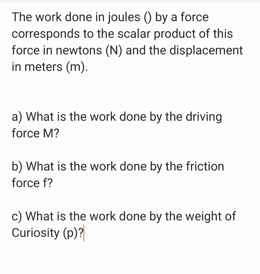 "When moving on Martian soil, the Mars Rover | Chegg.com