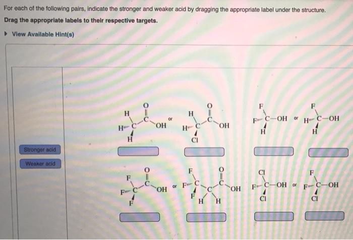Solved For each of the following pairs, indicate the | Chegg.com