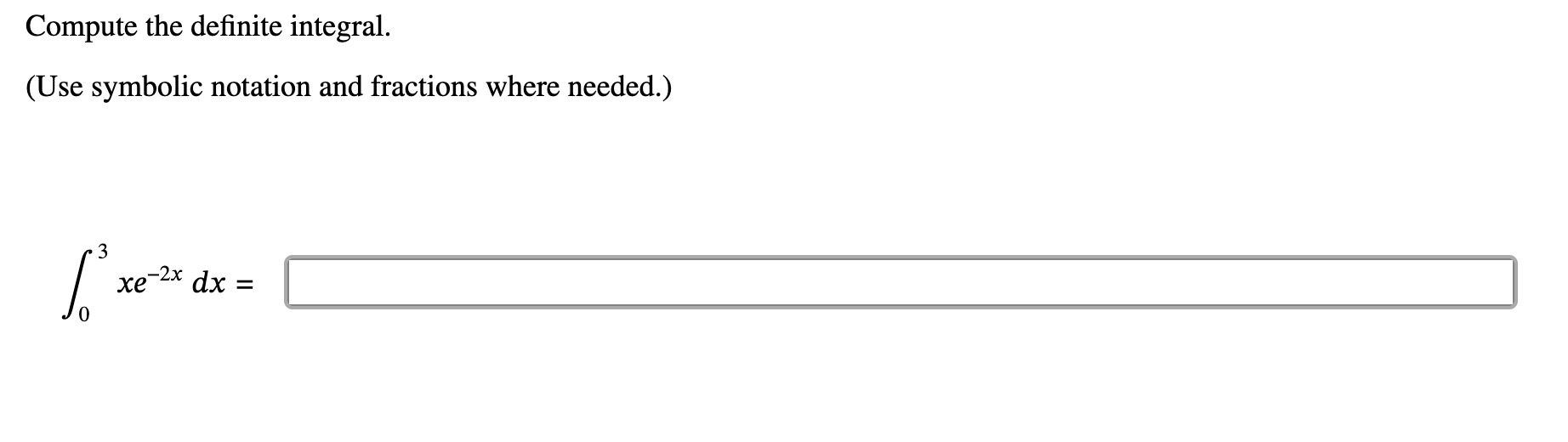 Solved Compute the definite integral.(Use symbolic notation | Chegg.com