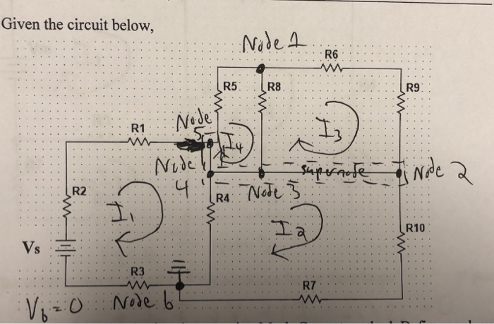 Solved Find all extraordinary nodes, select ground and write | Chegg.com