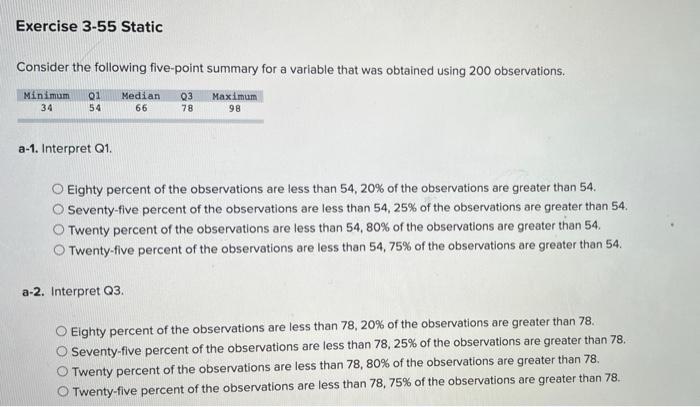 Solved Exercise 3-55 Static Consider the following | Chegg.com