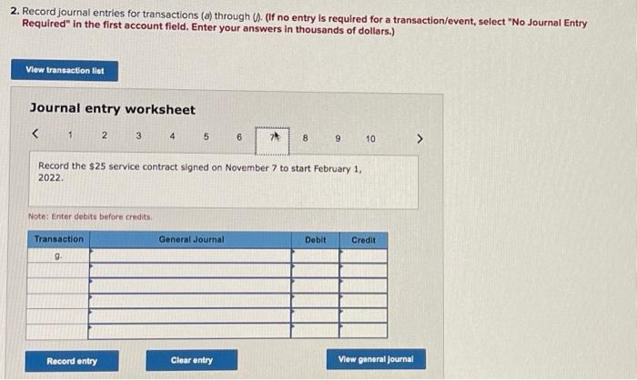Solved 2. Record journal entries for transactions (a) | Chegg.com