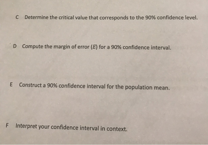 Solved Constructing Confidence Intervals for Population | Chegg.com