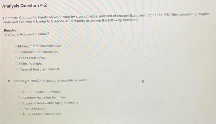 Solved Analysis Question 4-2 Complete Chapter 4's hands-on | Chegg.com