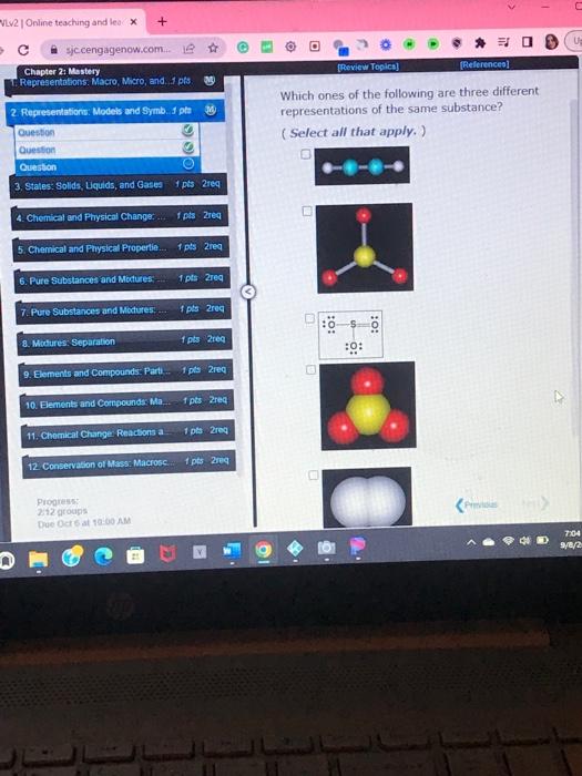 Solved Which ones of the following are three different | Chegg.com