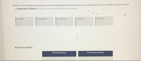 Solved Which of the following compounds can form lydrogen | Chegg.com