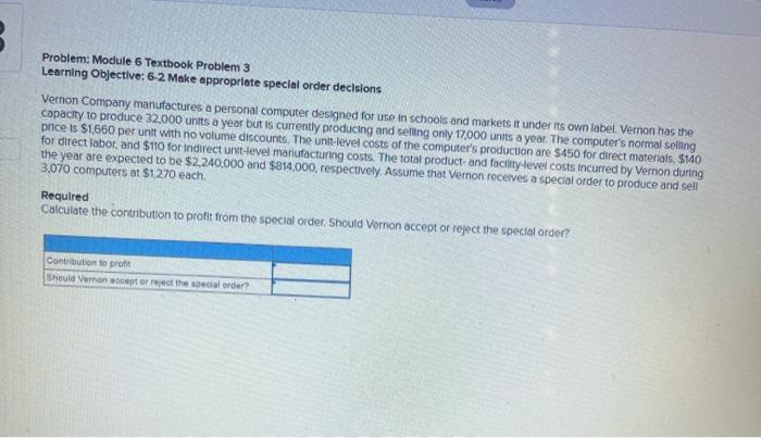Solved Problem: Module 6 Textbook Problem 2 Learning | Chegg.com