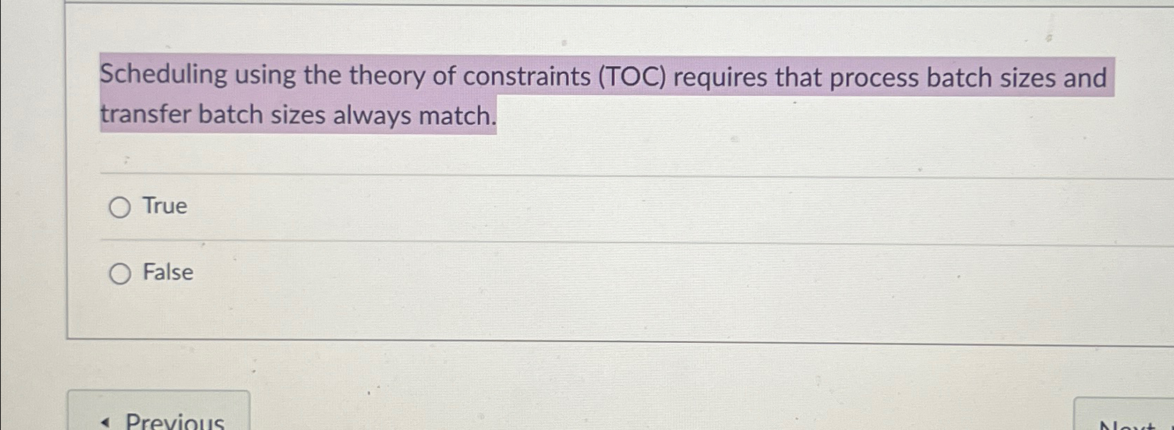 Solved Scheduling using the theory of constraints (TOC) | Chegg.com