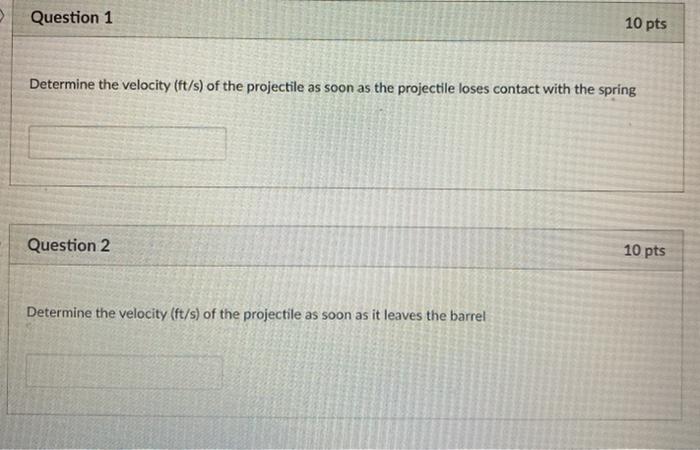 Solved Your instructor built a homemade projectile launcher | Chegg.com