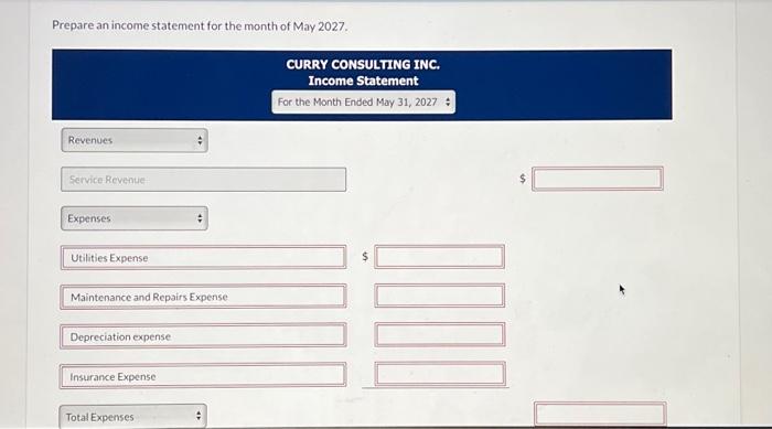 Solved Nona Curry started her own consulting firm, Curry | Chegg.com