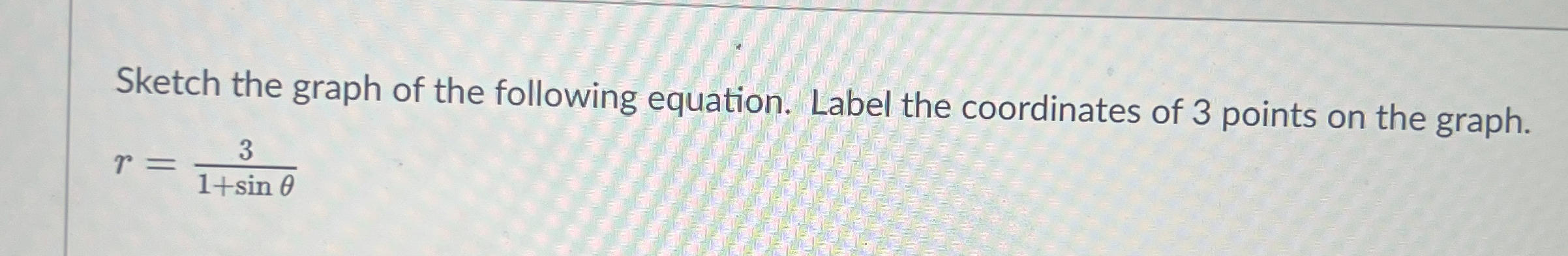 Solved Sketch the graph of the following equation. Label the | Chegg.com