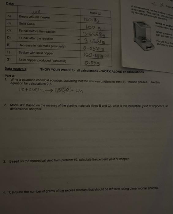 Solved Dath Analysis: SHOW YOUR WORK for all calculations - | Chegg.com