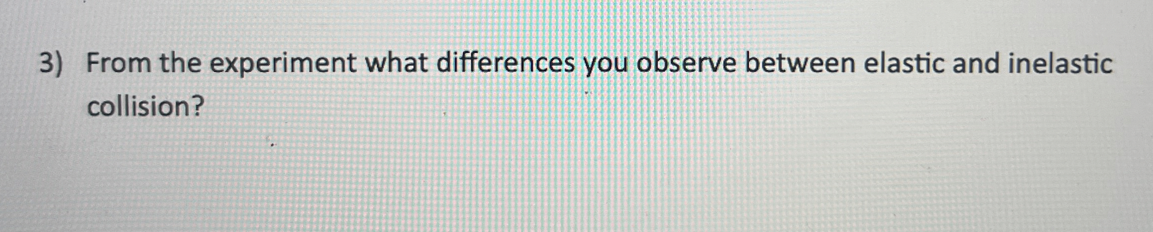 Solved From the experiment what differences you observe | Chegg.com