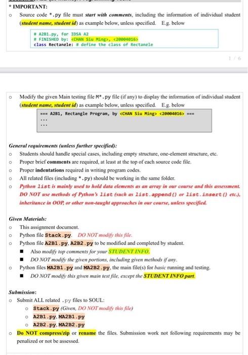 Solved * IMPORTANT: Source code *. py file must start with | Chegg.com