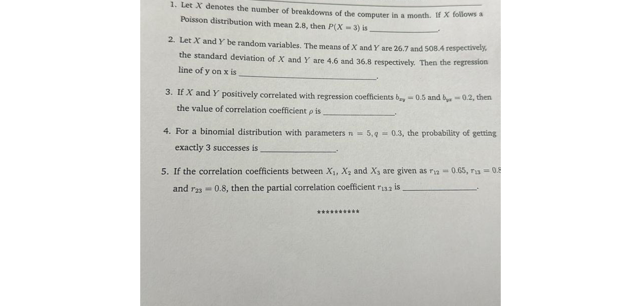 Solved Let x ﻿denotes the number of breakdowns of the | Chegg.com
