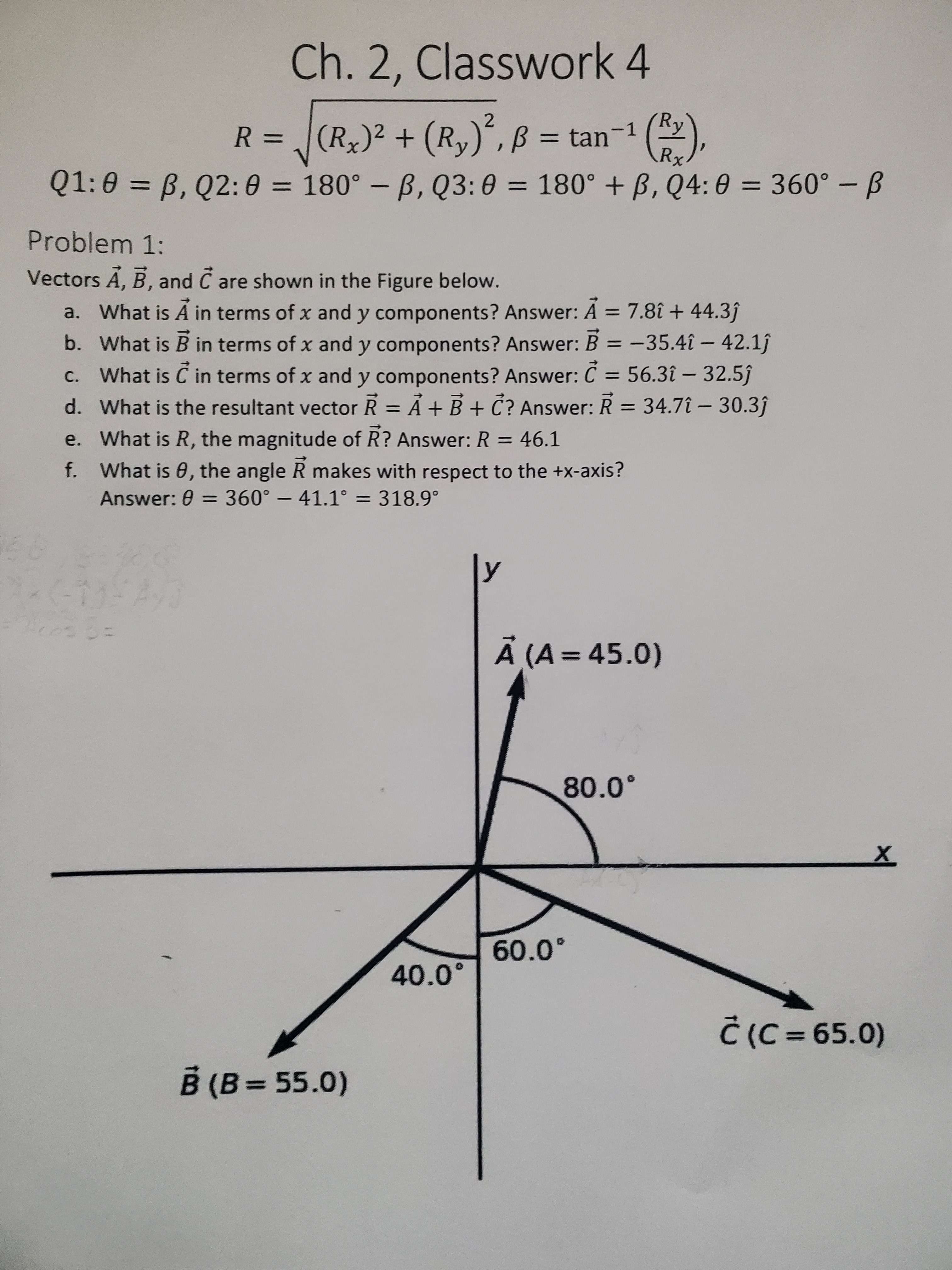 Solved Ch. 2, ﻿Classwork | Chegg.com