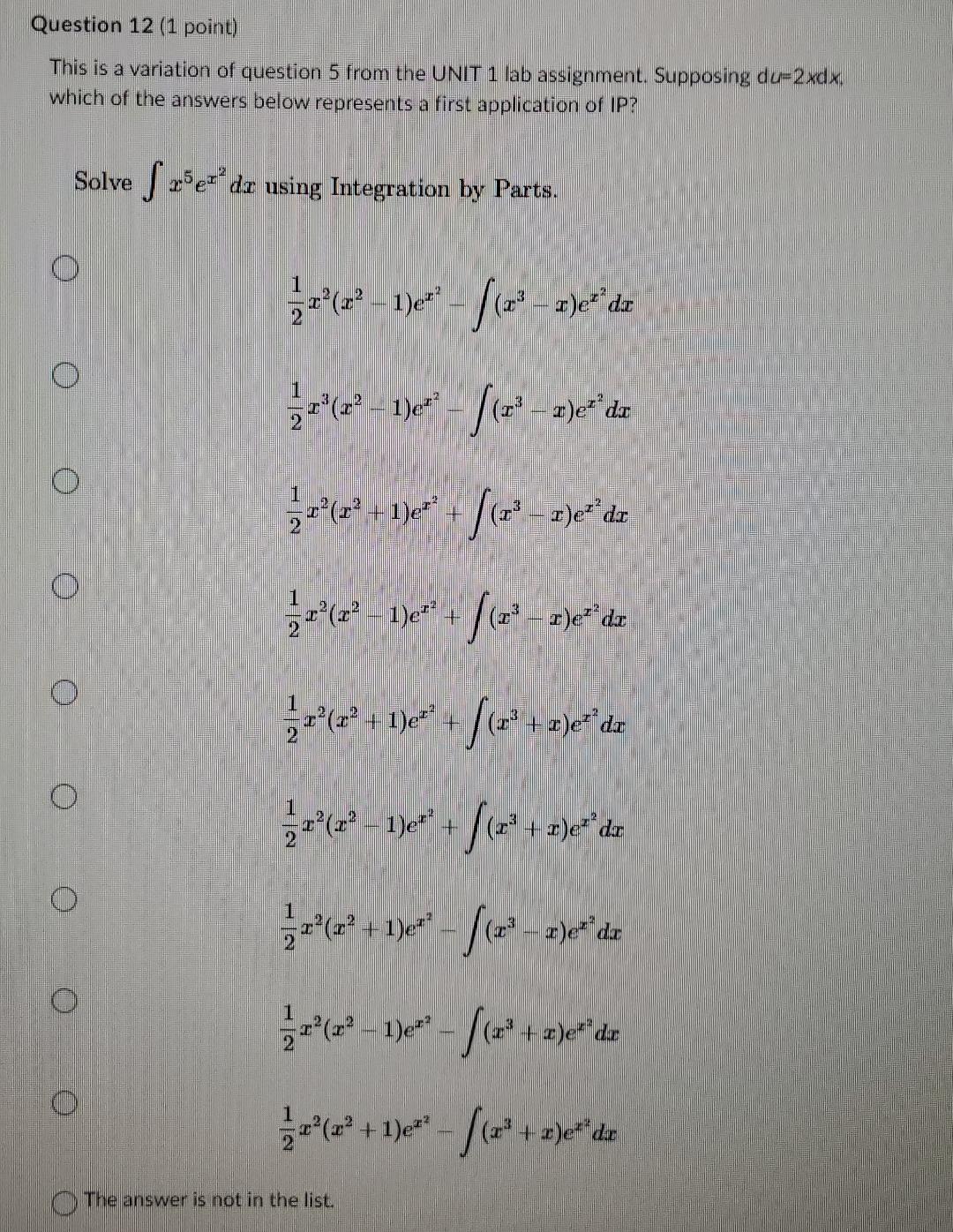 Solved Question 12 (1 ﻿point)This is a variation of question | Chegg.com