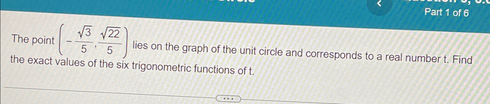 Solved The point (-325,2225) ﻿lies on the graph of the unit | Chegg.com