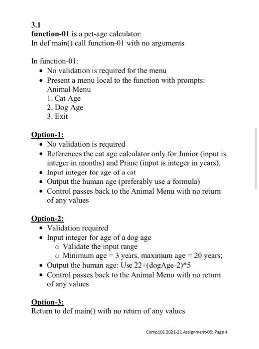 Solved 3. Problem Specification: Design and implement a | Chegg.com