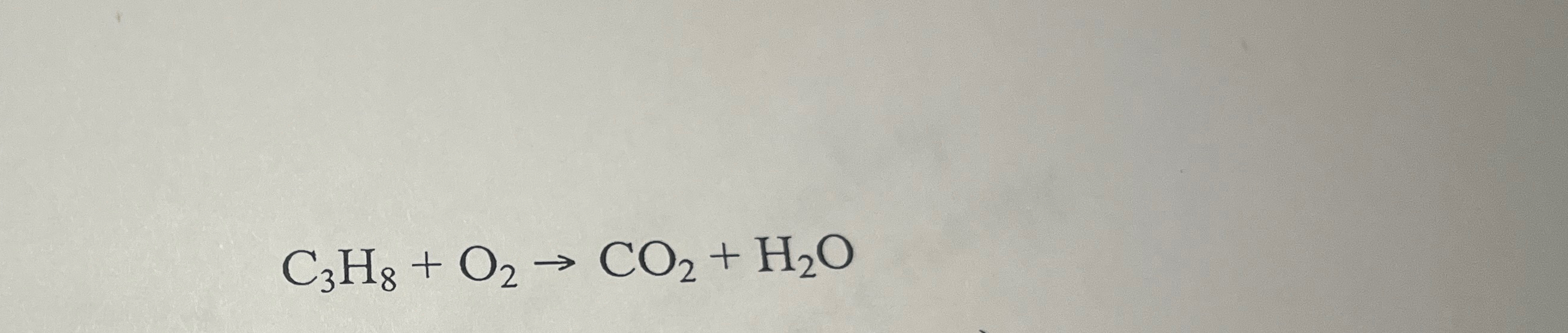 Solved C3H8+O2→CO2+H2O ﻿If 1.50 ﻿moles of carbon dioxide ( | Chegg.com