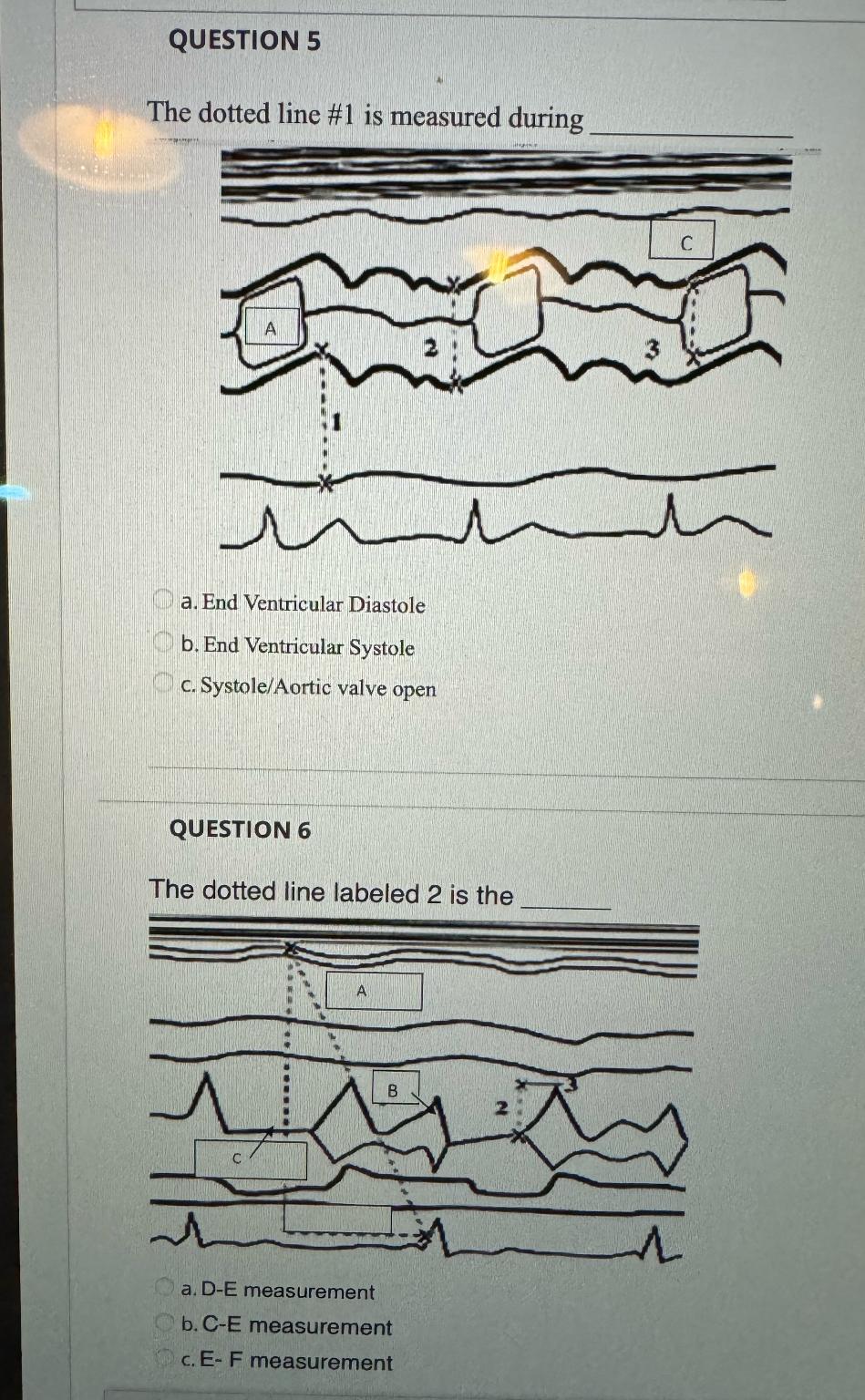 Solved ONLY ANSWER LETER, NO EXPLANATIONQUESTION 5The dotted | Chegg.com