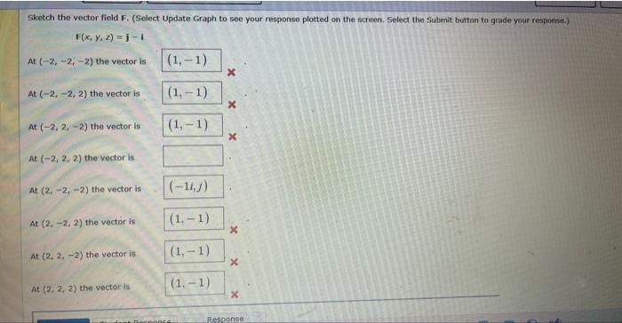 Solved Sketch the vector field F. (Select Update Graph to | Chegg.com