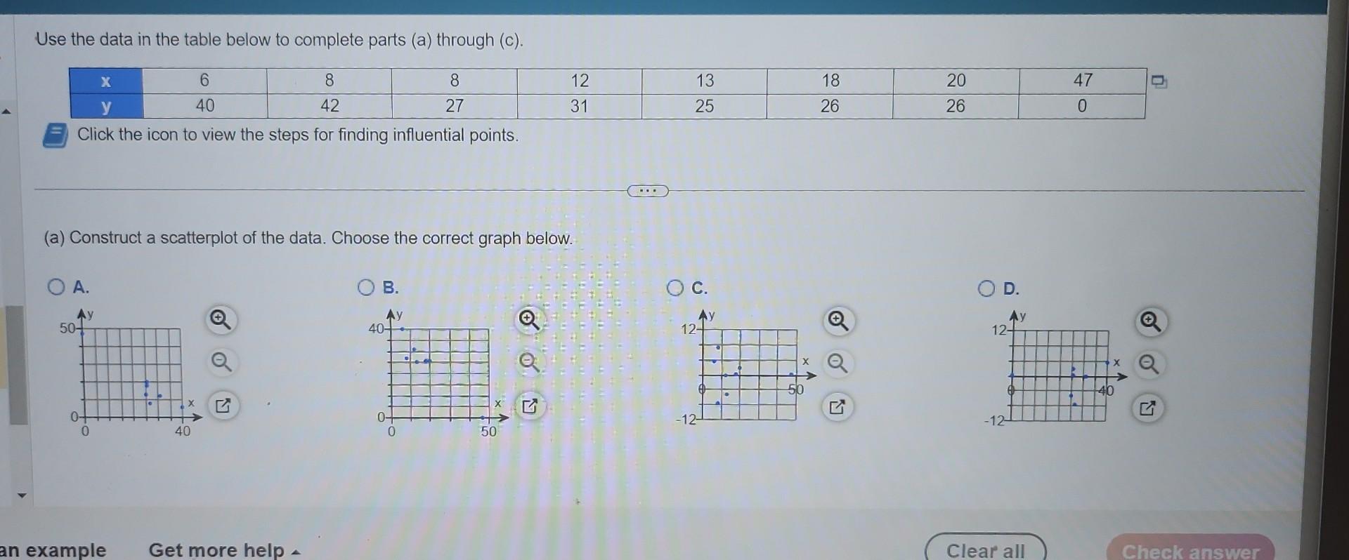 Solved Calculate the correlation coefficient r, letting Row | Chegg.com