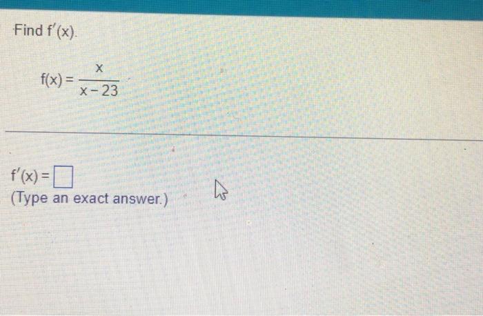 Solved R Nfind F { Prime} X [ F X 2 X E {x}