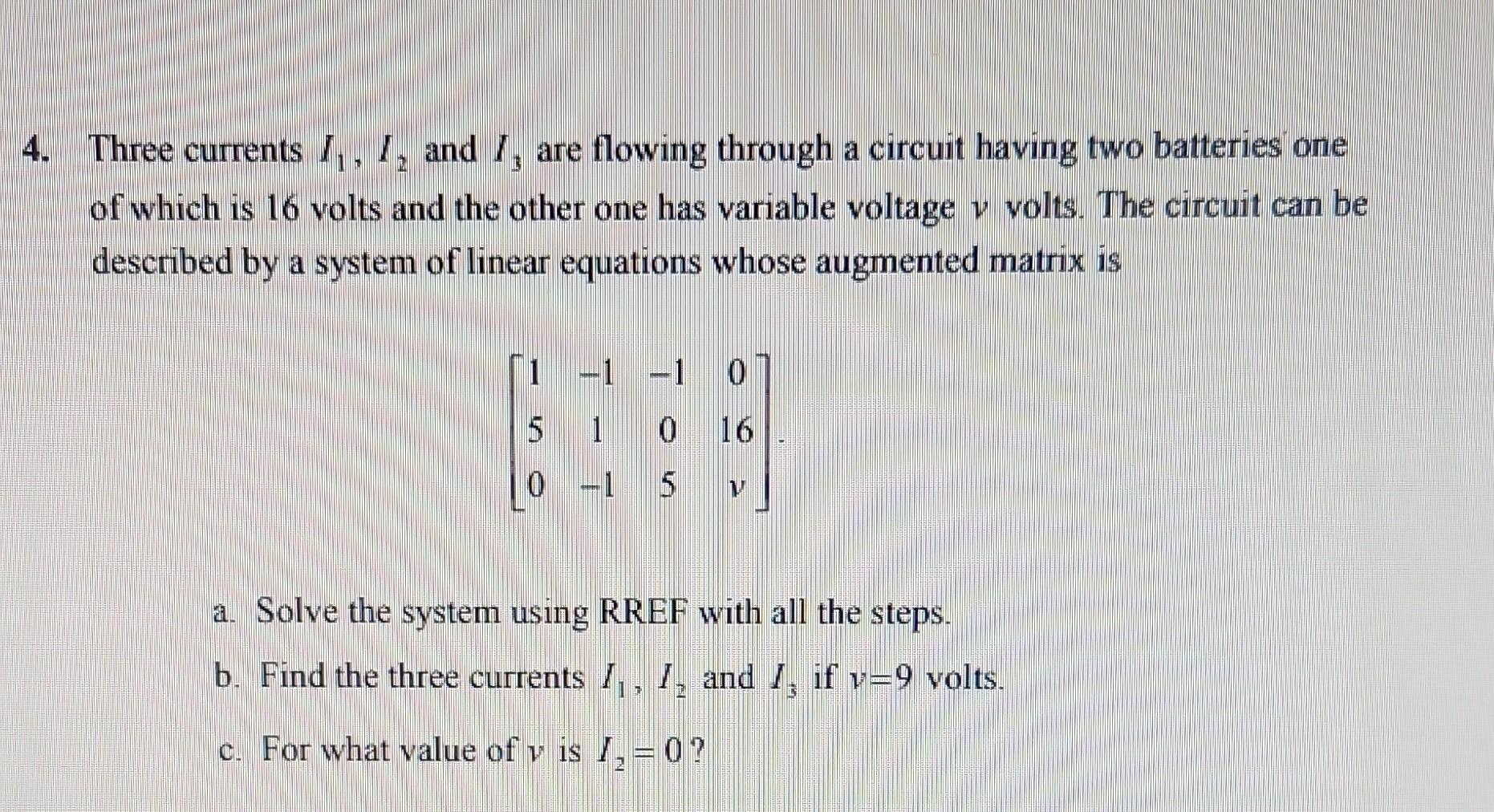 Solved Three currents I1,I2 and I3 are flowing through a | Chegg.com